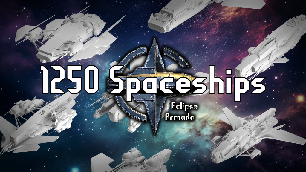 1250 Spaceship STLs - Eclipse Armada - Vol. 1 – W Fantasy and RPG