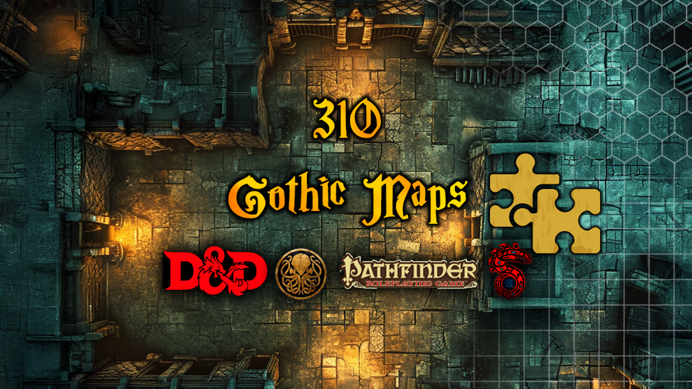 310 Gothic Maps – W Fantasy and RPG