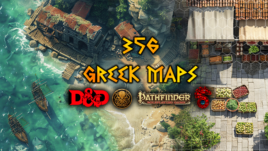 356 Greek Maps – W Fantasy and RPG
