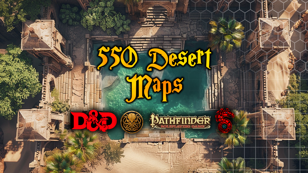550 Desert RPG Maps from Arid Worlds – W Fantasy and RPG