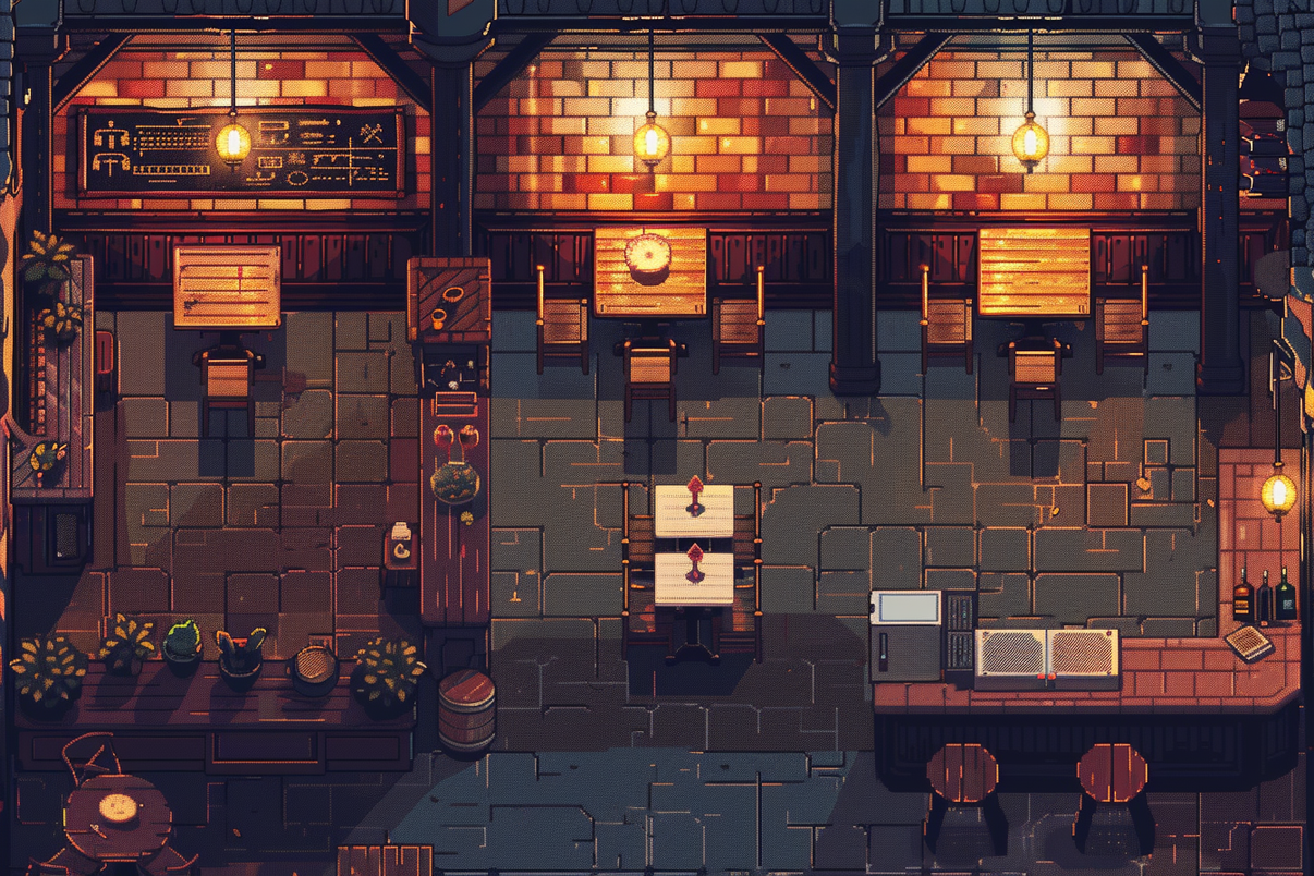 65 Retro Cafe Maps – W Fantasy and RPG