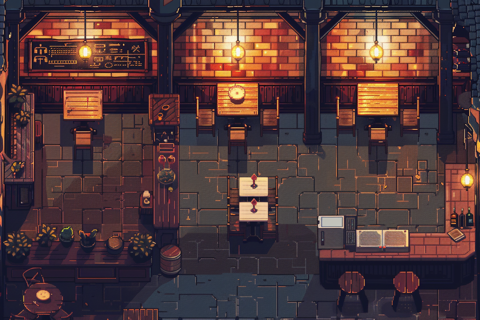 65 Retro Cafe Maps – W Fantasy and RPG