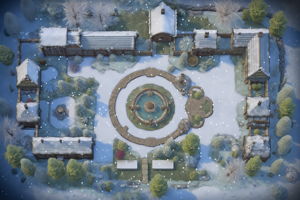 645 Winter Maps – W Fantasy and RPG