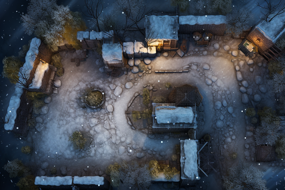 645 Winter Maps – W Fantasy and RPG