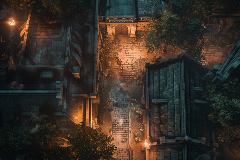 102 Noir Maps – W Fantasy and RPG