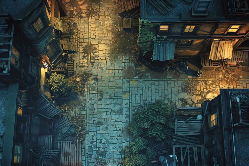 102 Noir Maps – W Fantasy and RPG