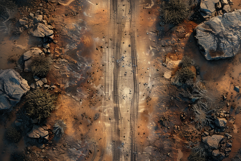 62 Post-Apocalyptic Desert Road Maps – W Fantasy and RPG