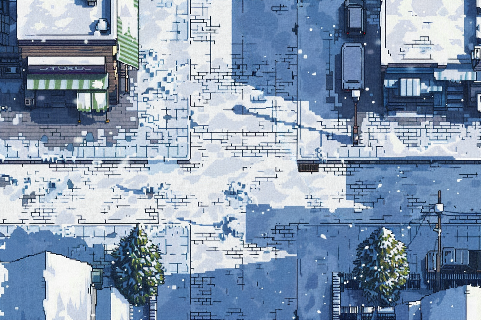 421 Retro Winter Maps – W Fantasy and RPG