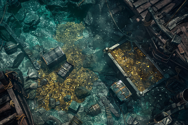145 Sunken Treasure Maps – W Fantasy and RPG