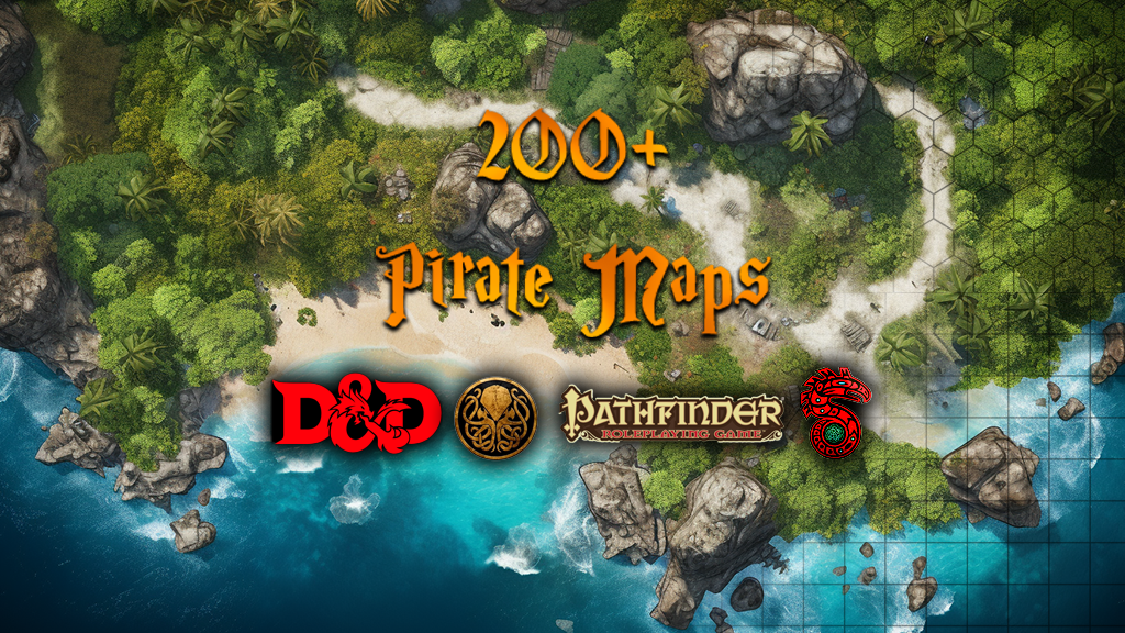 240 Pirate Maps – W Fantasy and RPG